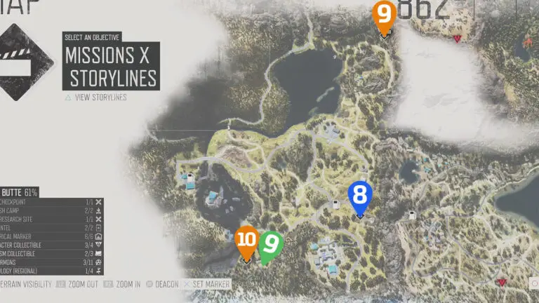 Days Gone Key Locations Map Guide (PlayStation 4)