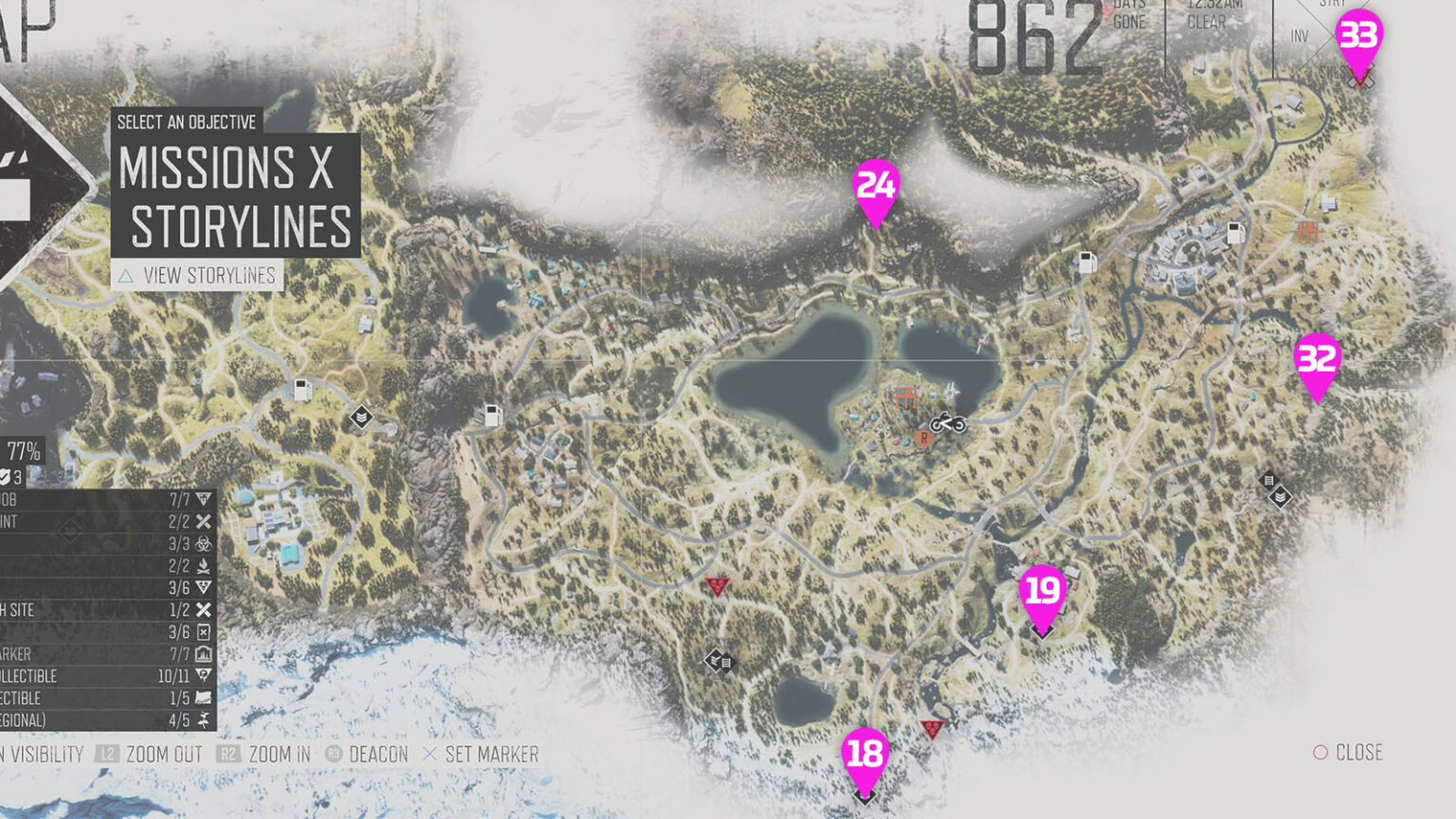 Days Gone Collectibles Location Guide & Maps (Playstation 4)