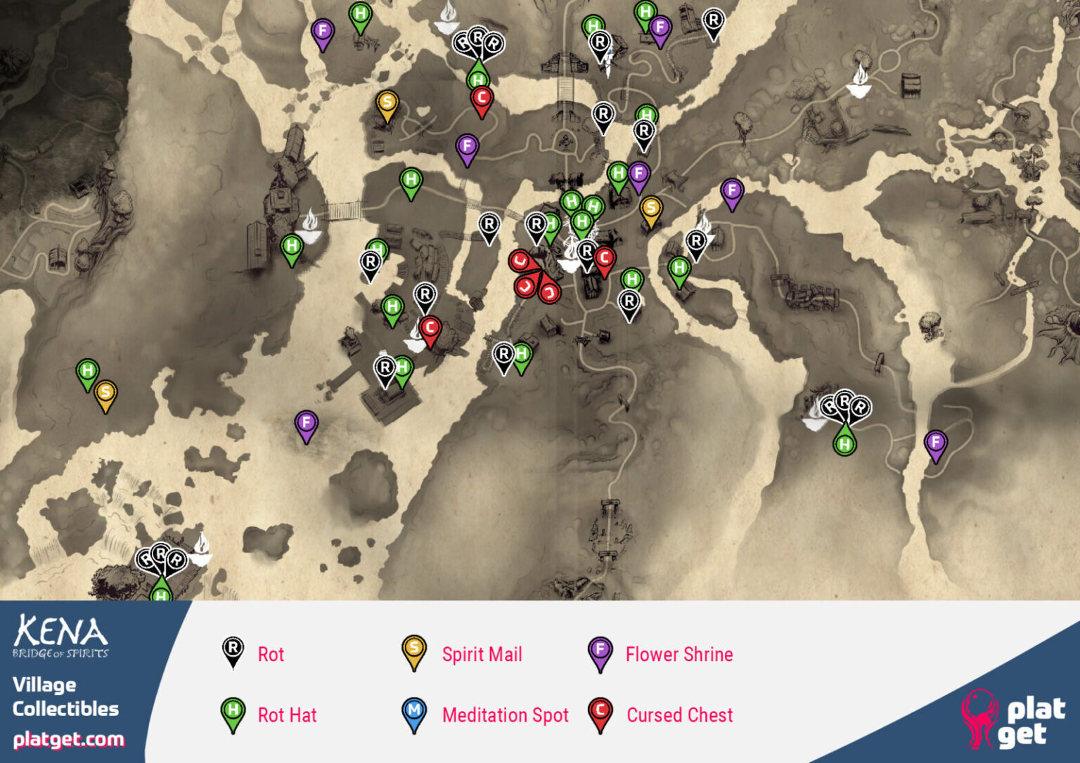 Kena: Bridge of Spirits Collectible Location Maps Guide