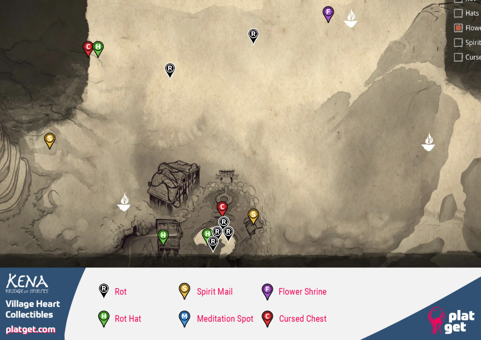Kena: Bridge of Spirits Collectible Location Maps Guide