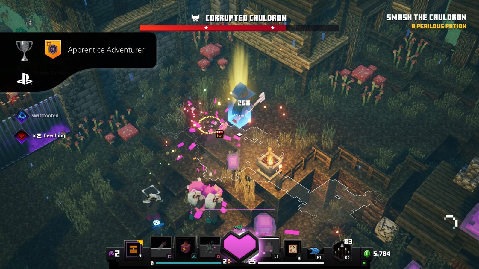Minecraft Dungeons Trophy Guide & Road Map (PS4)